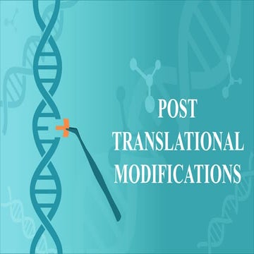 Group 7 - Post Translational Modifications.pptx