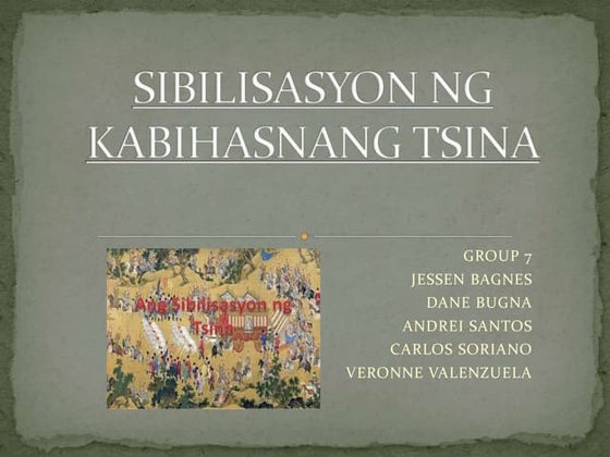 Kabihasnan ng Tsino | PPTX