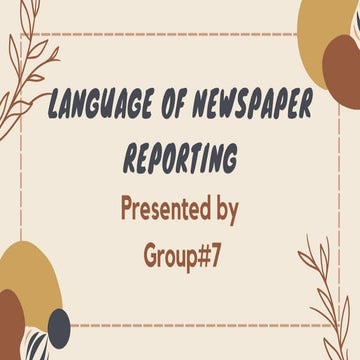 Language of Newspaper Reporting in Stylistics .pdf