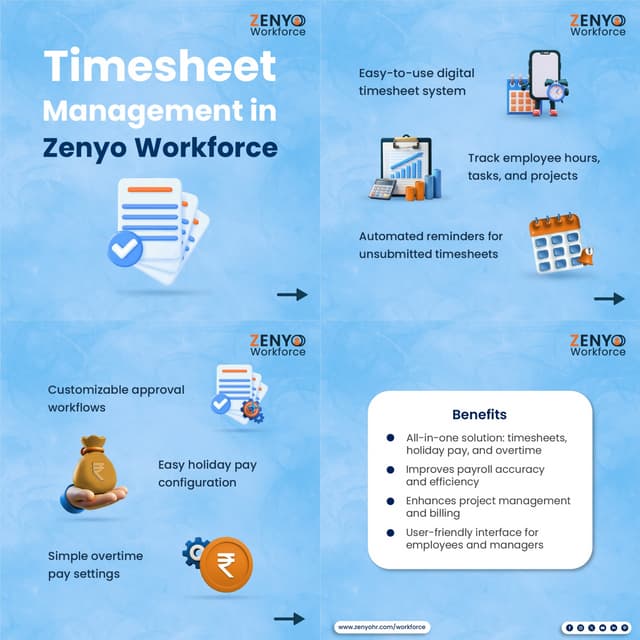 Timesheet Management in Zenyo Workforce. | PDF