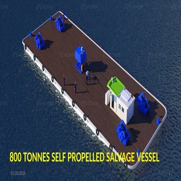Ship design project of 800 tonne capacity salvage barge | PPTX