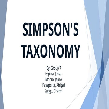 GROUP 7 SIMPSON'S TAXONOMY.pptx continuation of blooms taxonomy | PPTX
