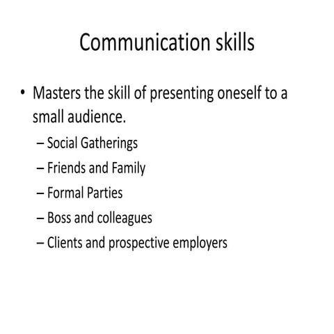 Essential Social Skills for Personal Development | PPTX