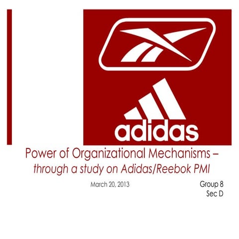 Adidas Management and Managerial Structure | PPTX