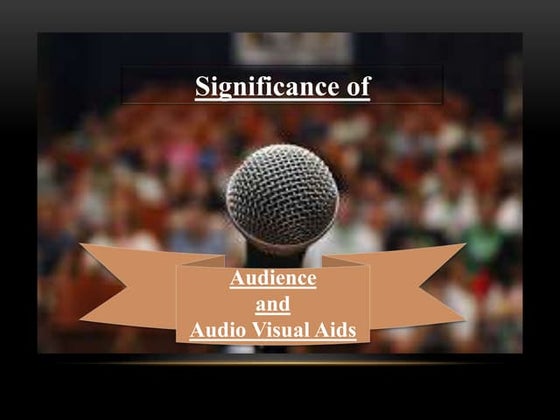 Oral and Audio-Visual Presentation | PPTX