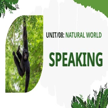 presentation about natural world for the speaking test | PPTX