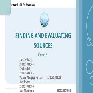 GROUP 8 - Finding and Evaluating Sources.pptx