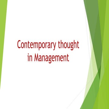 Group 8_Contemporary thought in Management.pptx | Free Download