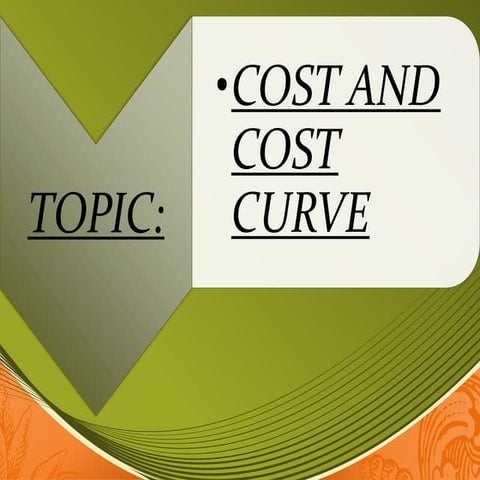 Cost and Cost Curve | PPT