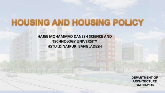 sustainable housing case study | PPT