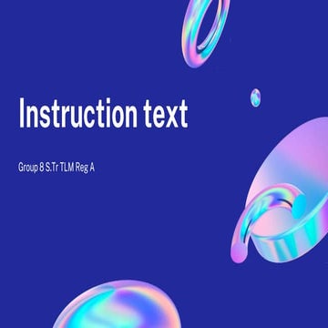 Group 8 Instructions.pptx | Food & Drink