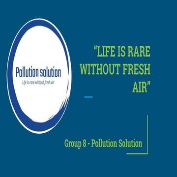 2019 Ambassador Leaders Community Action Plan - Pollution Solution | PPT
