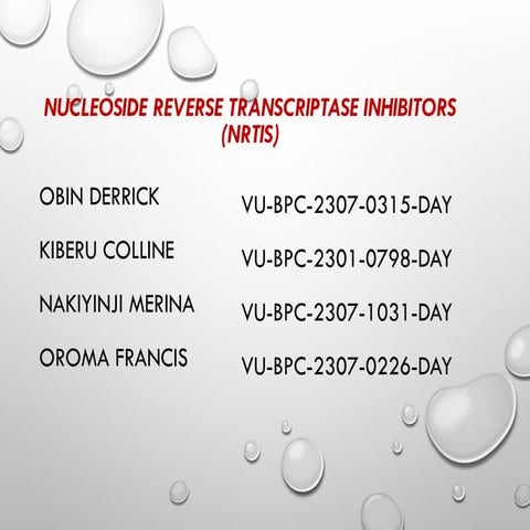 Nucleoside Reverse transcriptase inhibitors.pptx