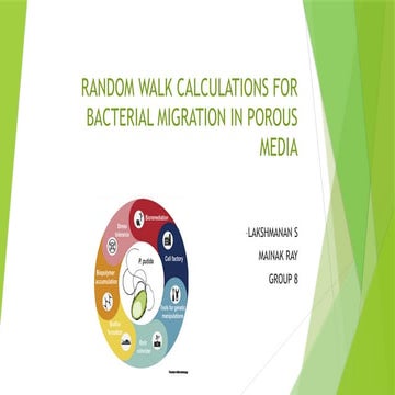 Group8_RANDOM WALK CALCULATIONS FOR BACTERIAL MIGRATION IN POROUS MEDIA ...