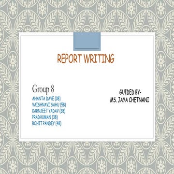 group 8 report writing Presentation.pptx