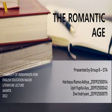 Ppt - The Romantic Age | PPTX