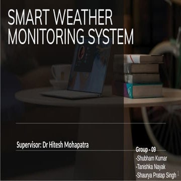 Smart Weather Monitoring System Using Iot Pptx Internet Computing