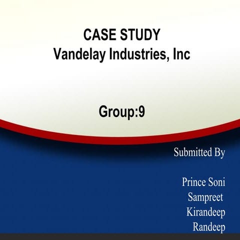 vandelay case analysis | PPT