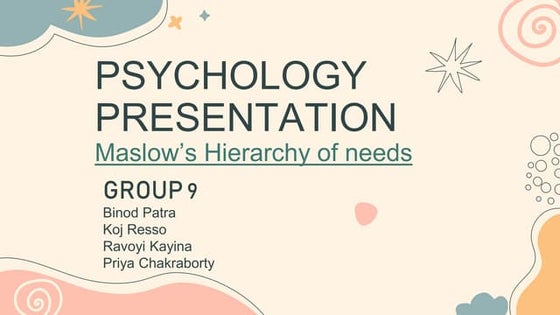Maslow’s Hierarchy of Needs | PPTX