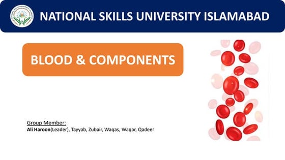 Blood Composiotion Blood Physiology | PPT