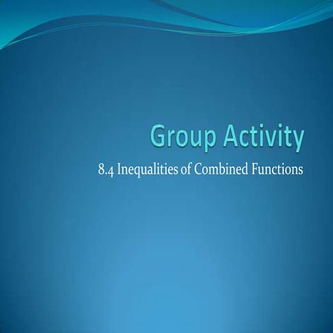 Group activity | PPTX