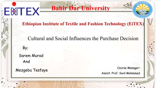 Consumer behavior and factors influencing consumer behavior | PPT