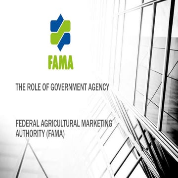 ROLE OF FAMA TO HELP ENTREPRENEUR | PPTX