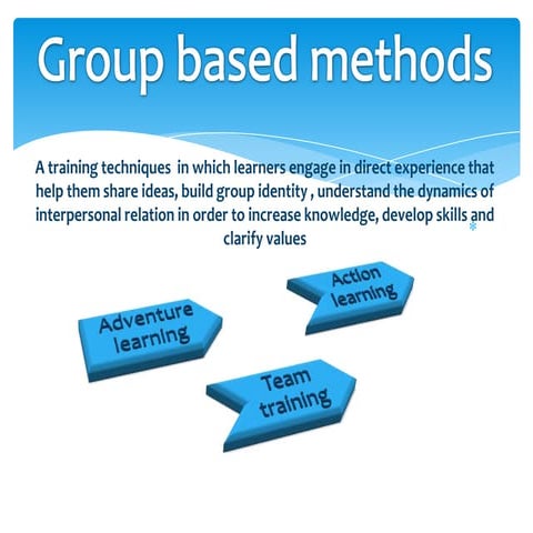 Group based methods | PPTX