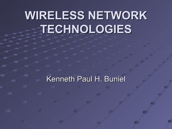 Introduction-to-Wireless-WANs wireles networks in | PPT