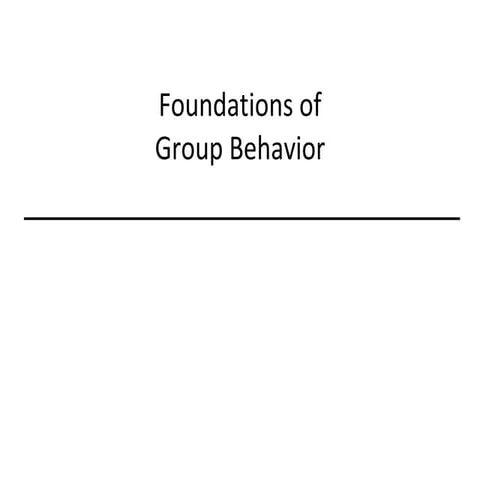 Group Behavior | PPT