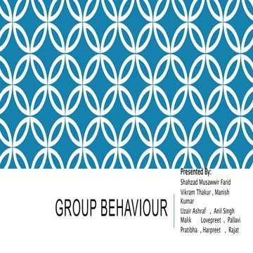 Group behaviour | PPT