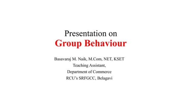 Differences between individual and group | PPTX | Business Administration | Business