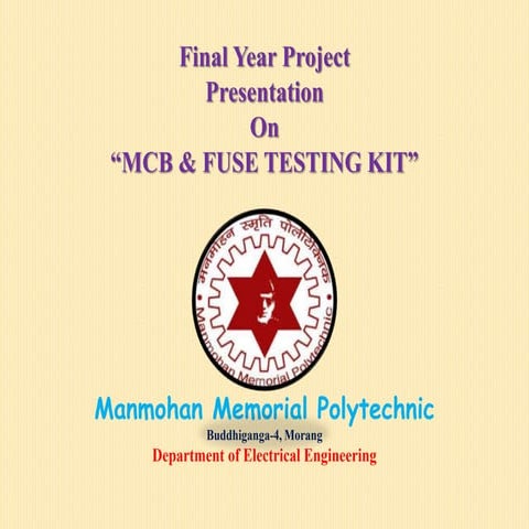 Group c MCB kit.pptxvvghjiiirfgghhhdddft | PPT