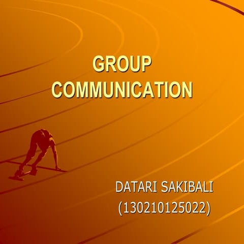 Group communication | PPT