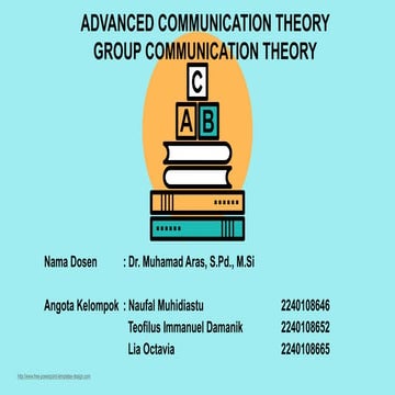 GROUP COMMUNICATION THEORY.pptx_________ | PPTX