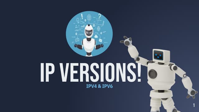 Ipv4 and Ipv6 | PPTX