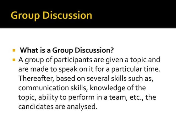 Group discussion on 4 dec1 | PPT