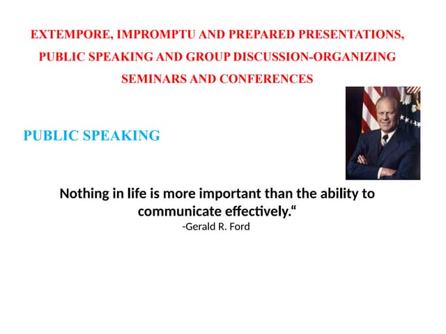 Seminars, Symposium, Conference, panel discussion and formal program.pptx