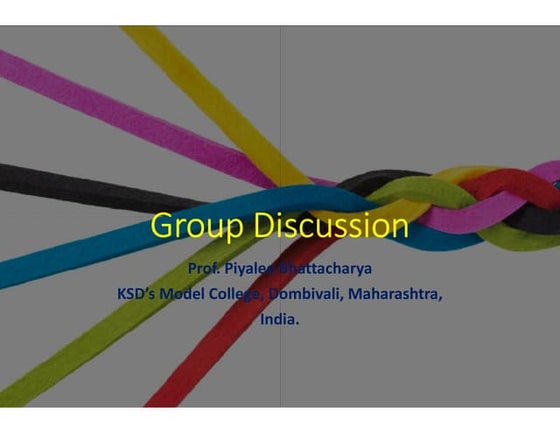 English Presentation about Discussion at the level of BS | PPT