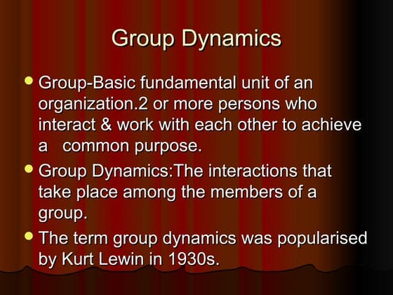 Chapter 1 introduction to group dynamics | PDF