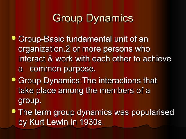 Chapter 1 introduction to group dynamics | PDF