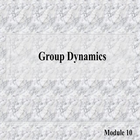 Group dynamics (1) | PPT