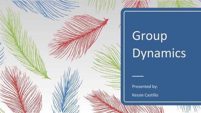 Chapter 1 introduction to group dynamics | PDF