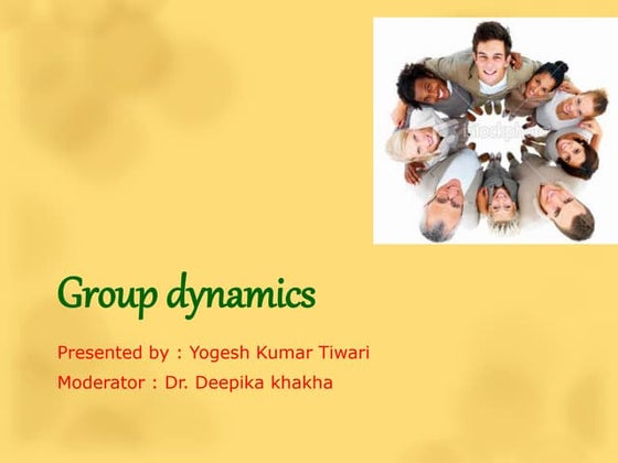 Chapter 1 Introduction To Group Dynamics Ppt