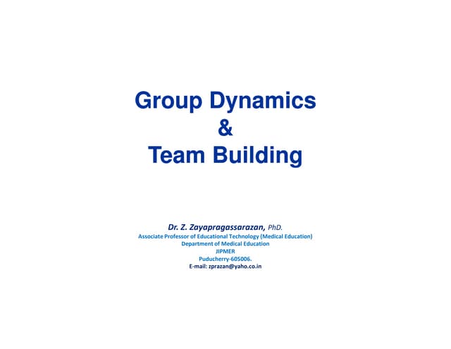 ppt of group dynamics | PPTX