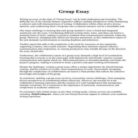 Essay On Team Work.pdf