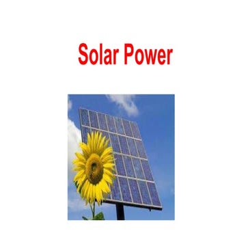 Maths in Solar Power - Group H | PPTX