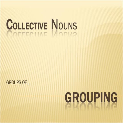 Grouping - How things may be grouped together | PPT