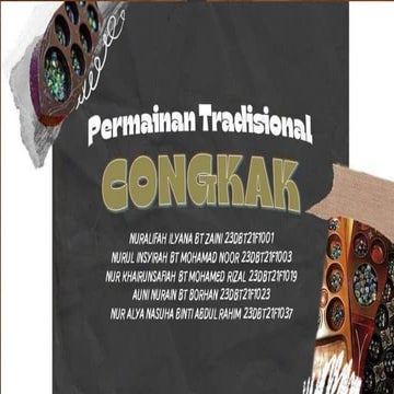 PERMAINAN TRADISIONAL CONGKAK | PPTX