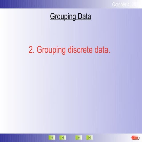 Grouping data discrete | PPT